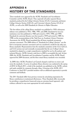 Standards libraries higher education | PDF