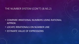 Standards math 8 | PPTX