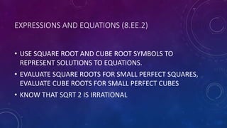 Standards math 8 | PPTX
