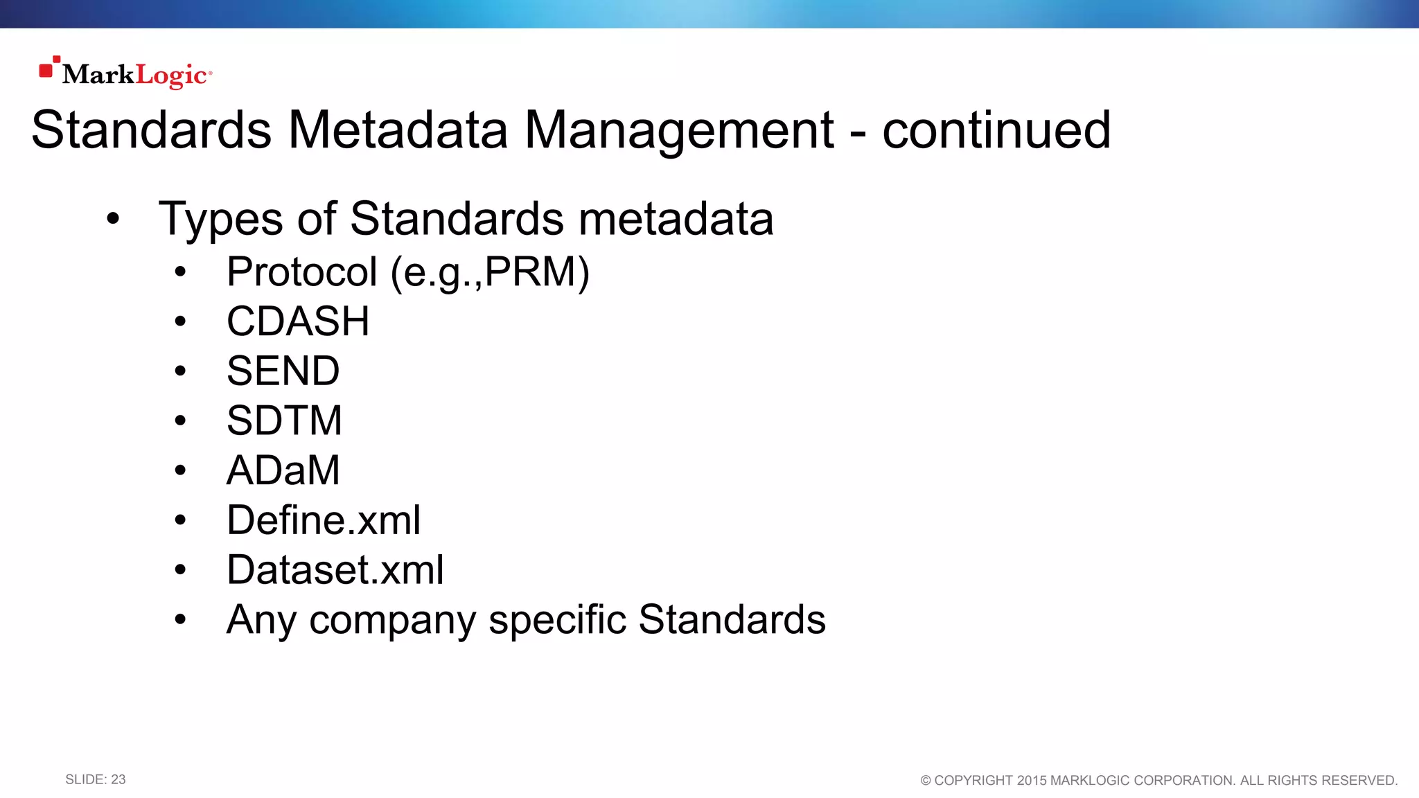 Standards Metadata Management (system) | PPTX