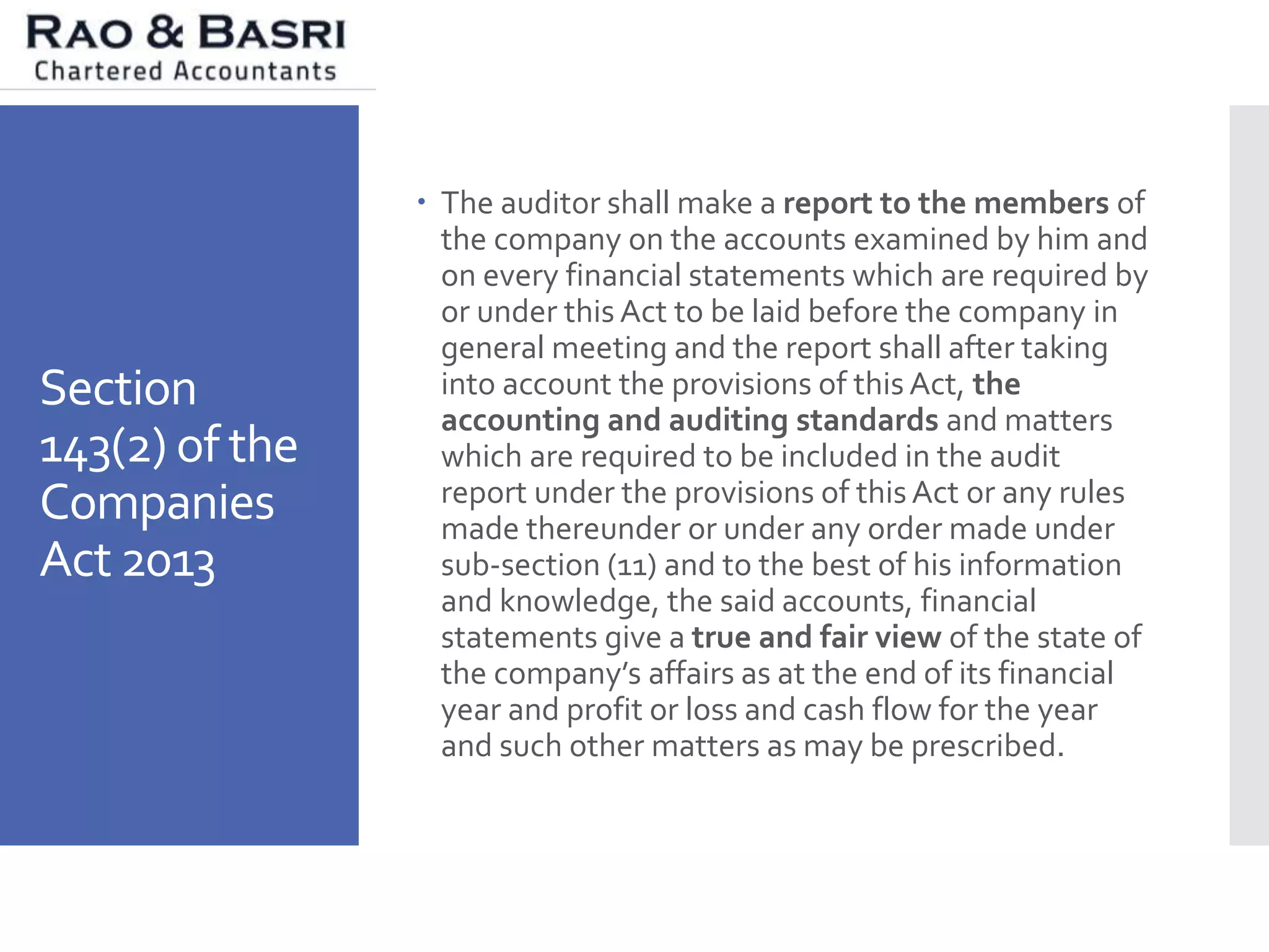 Standards of Auditing - Introduction and Application in the Indian ...