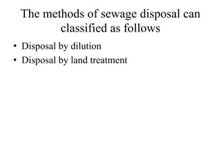 Standards of disposal into natural watercourses and on land | PPTX