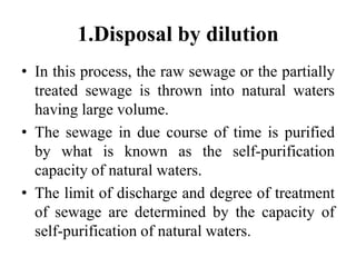 Standards of disposal into natural watercourses and on land | PPTX