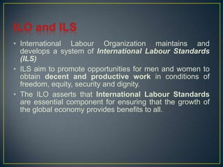 Standards of international labour | PPTX