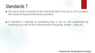 Standards of Measurement | PPTX