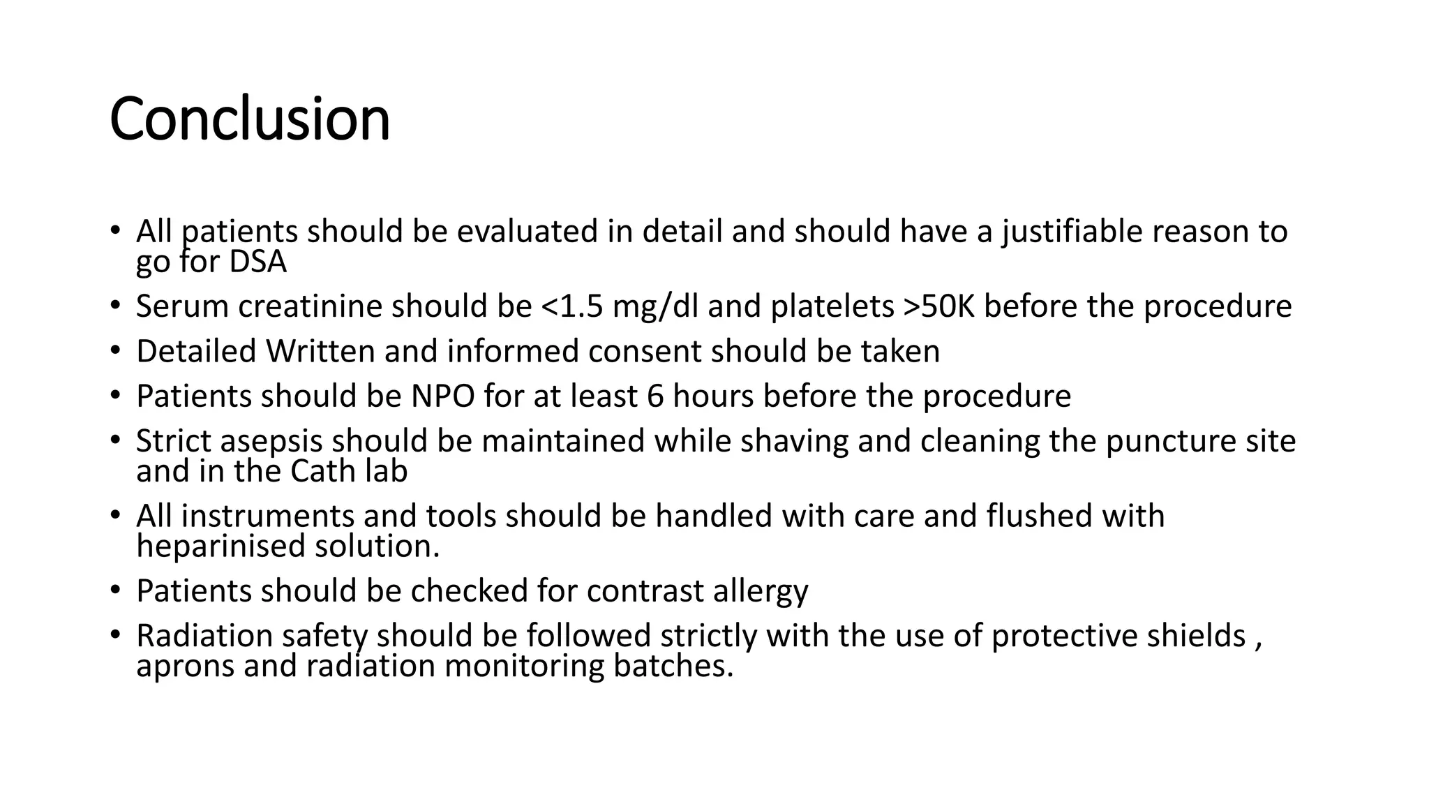 Standards Of Pre-procedural Steps For DSA.pptx