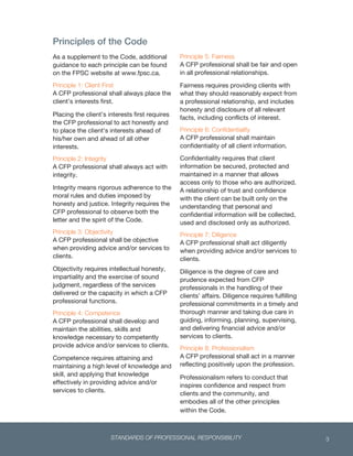 Standards of professional Responsibility | PDF | Financial Planning ...