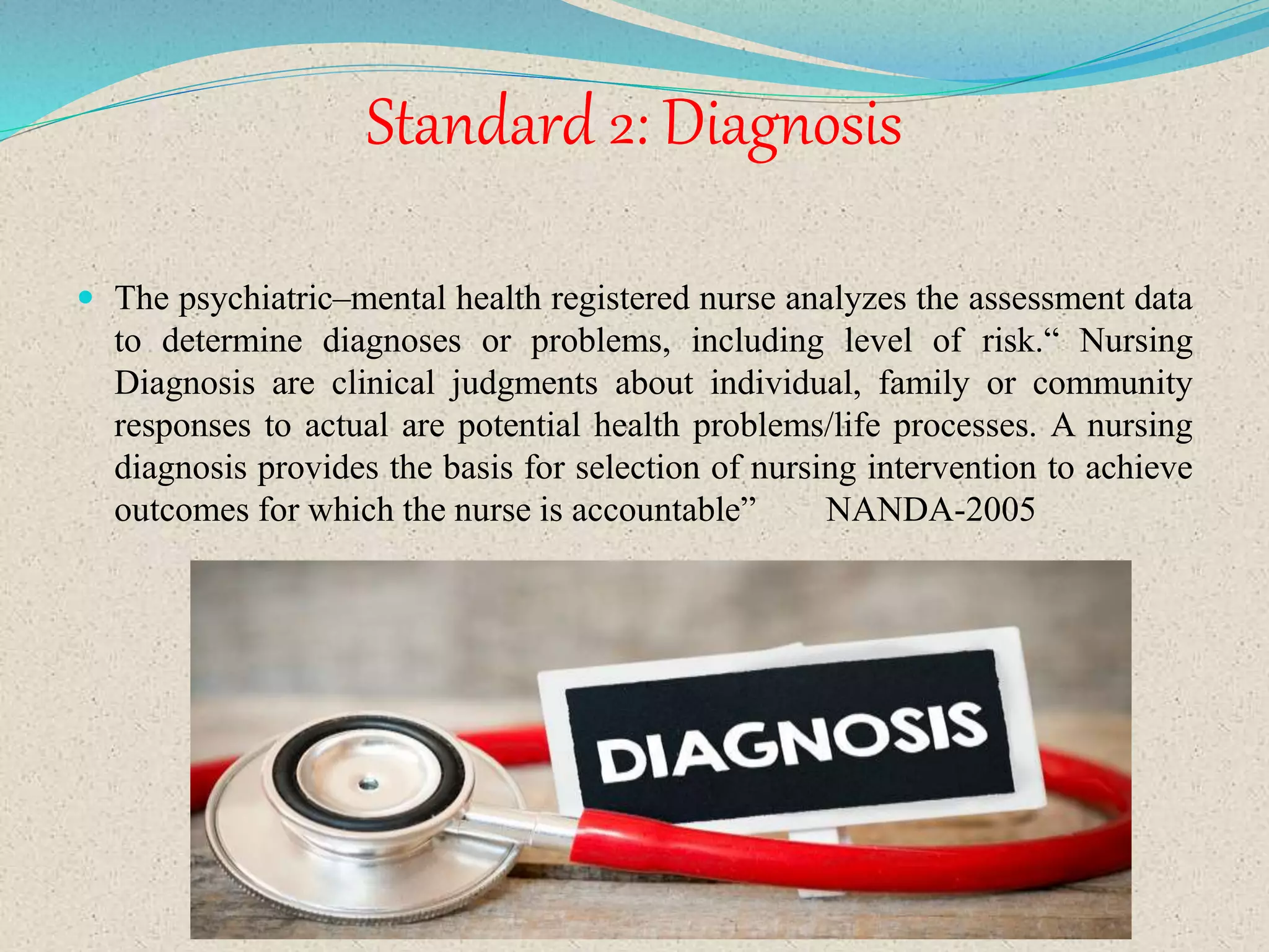 Standards of psychiatric nursing | PPTX