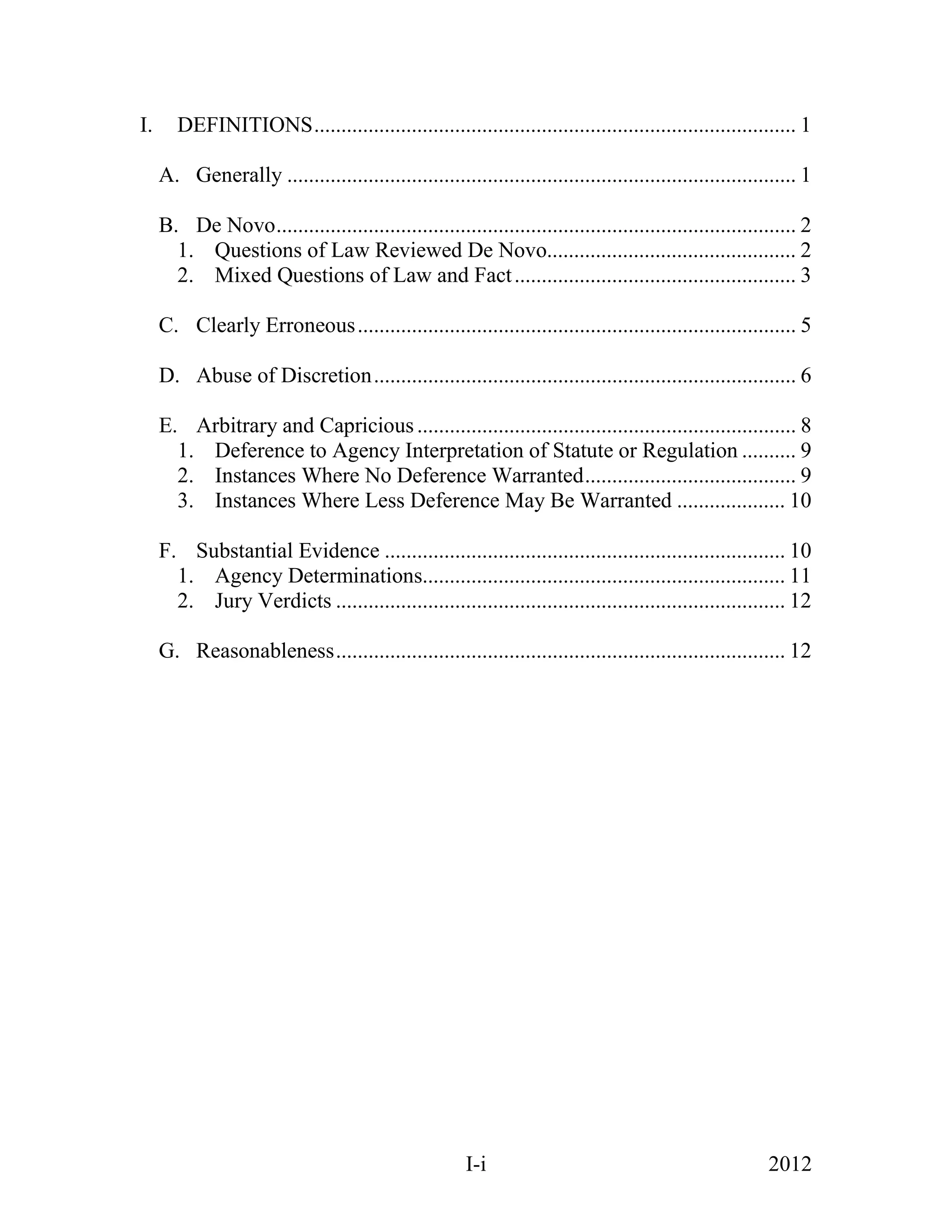 Standards of review definitions 9th circuit | PDF