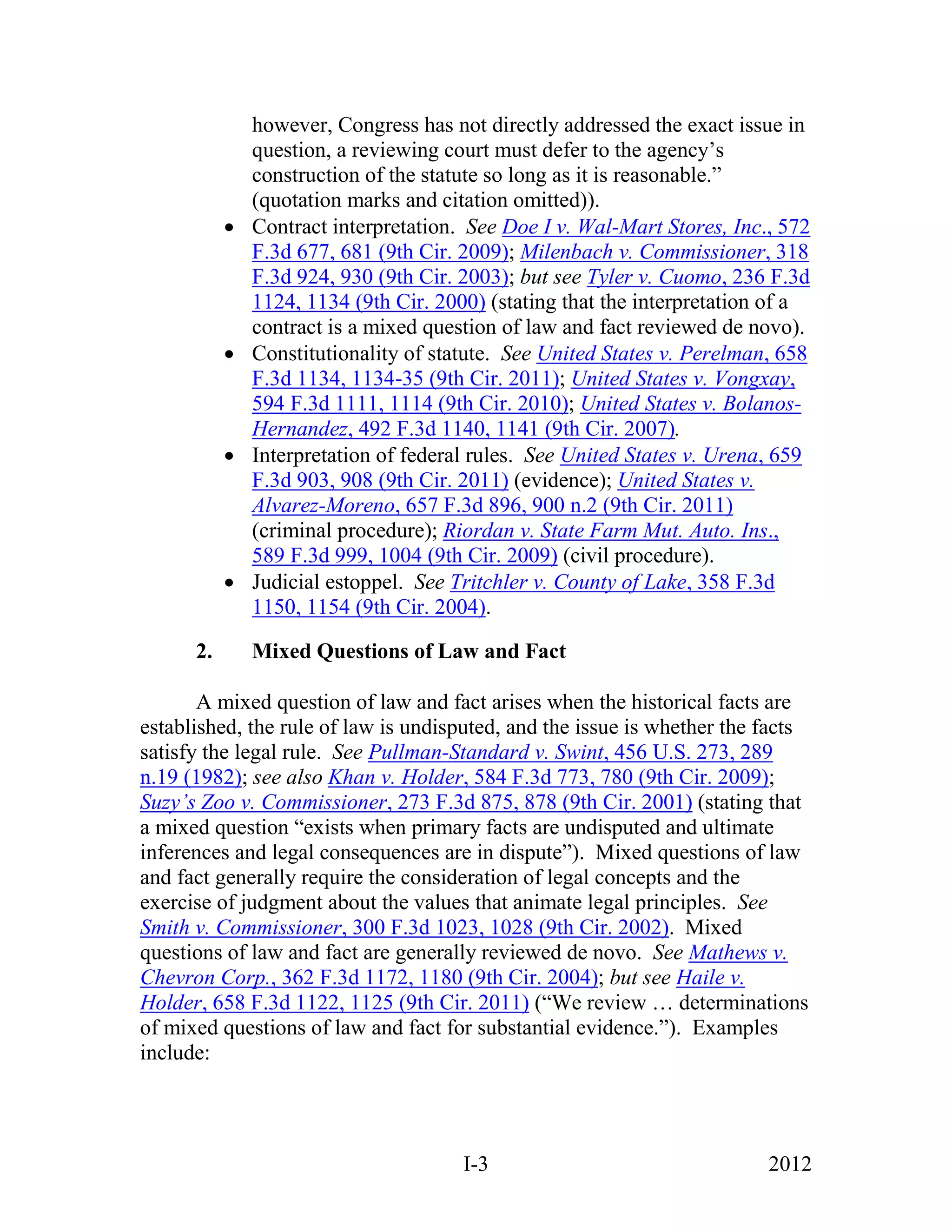 Standards of review definitions 9th circuit | PDF