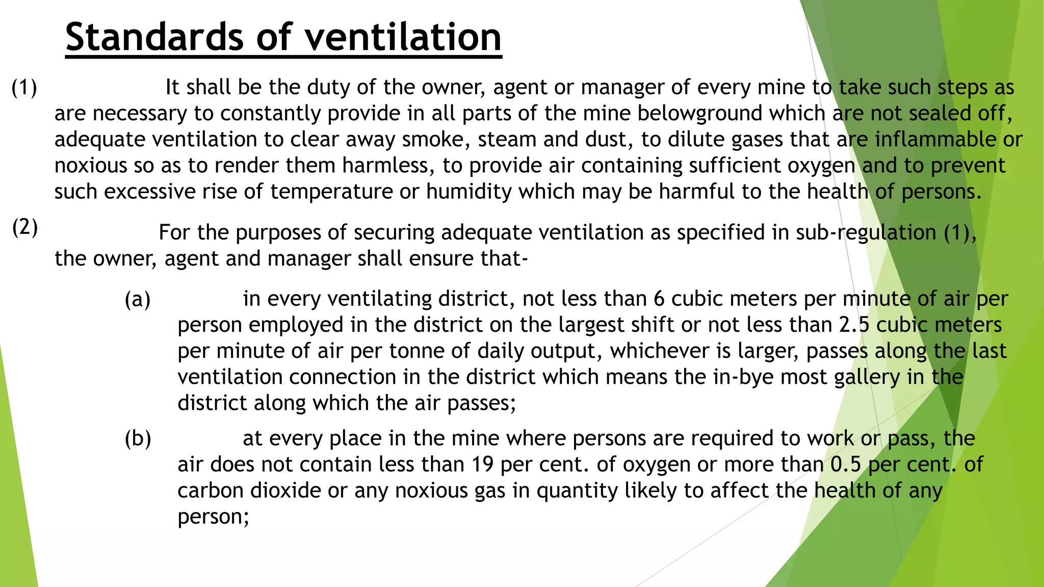 Standards of ventilation & Natural Ventilation | PPTX