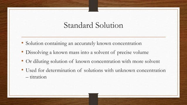 Standard Solutions, saturated and supersaturated solutions | PPTX ...