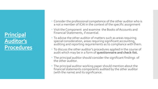 Standards on auditing 600,610,620 | PPTX