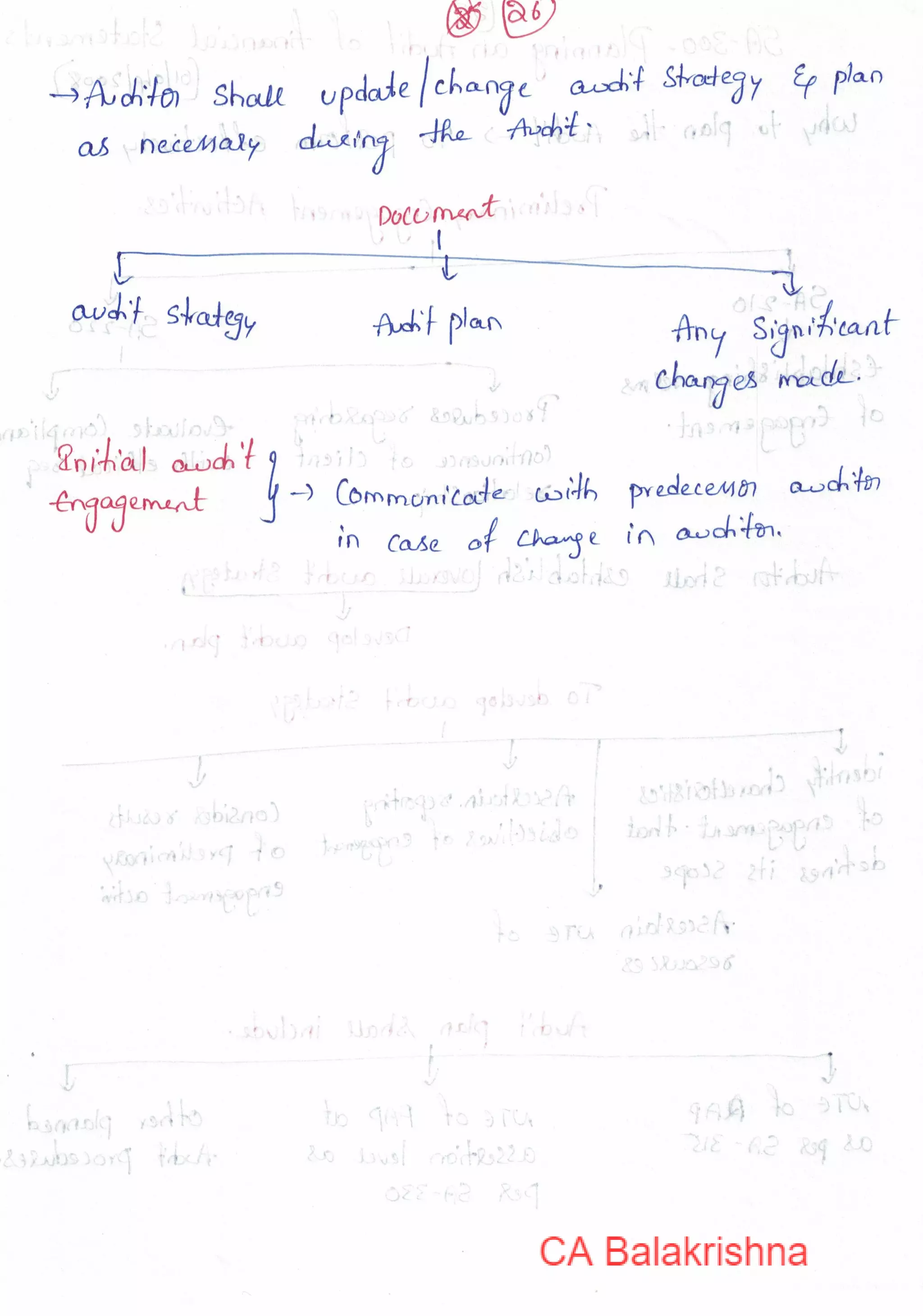 CA Final & Inter Standards on Auditing Handwritten Notes by CA ...