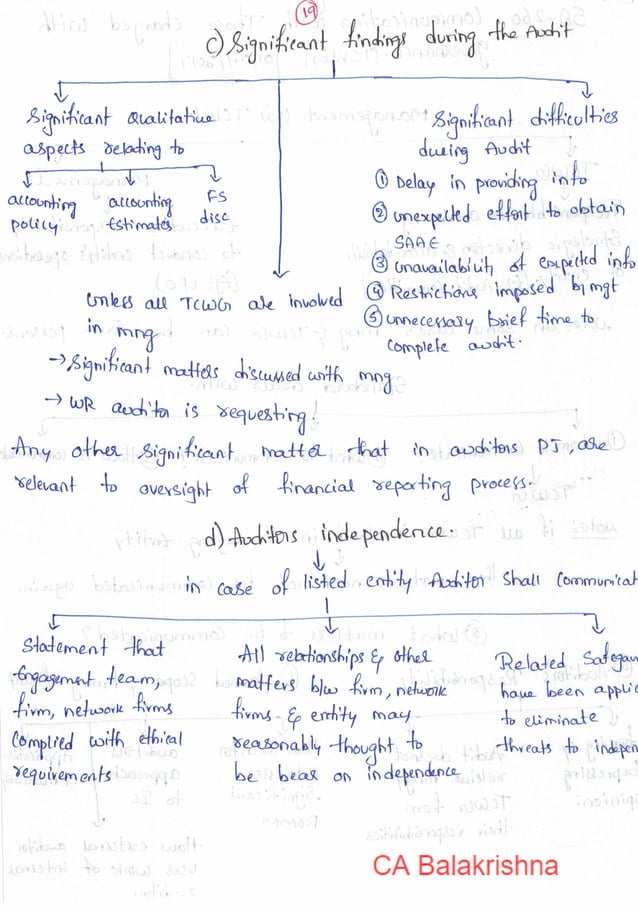 CA Final & Inter Standards on Auditing Handwritten Notes by CA ...