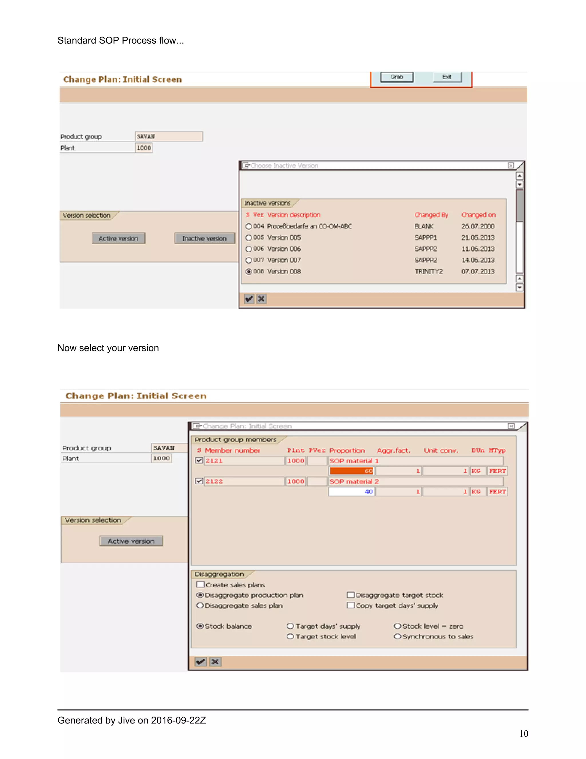 SAP SOP process flow for production process | PDF