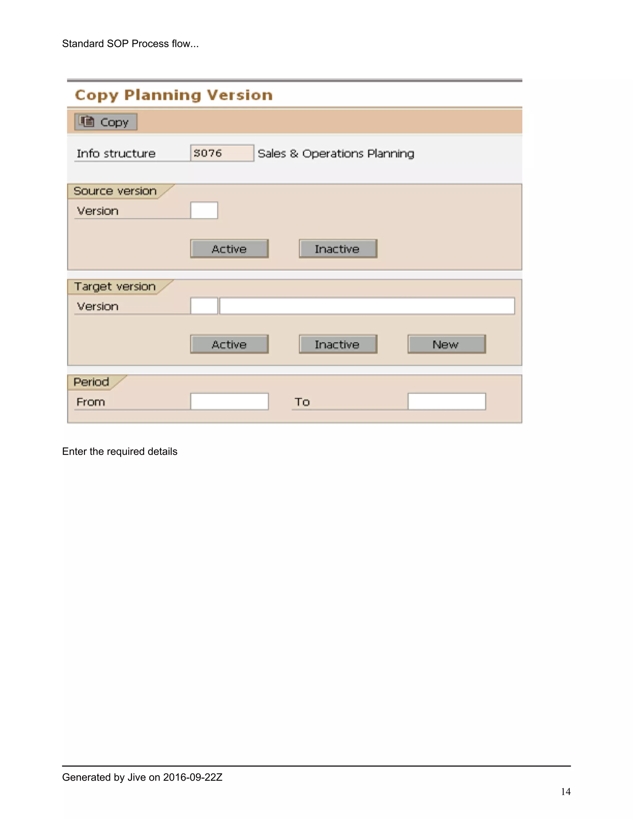 SAP SOP process flow for production process | PDF