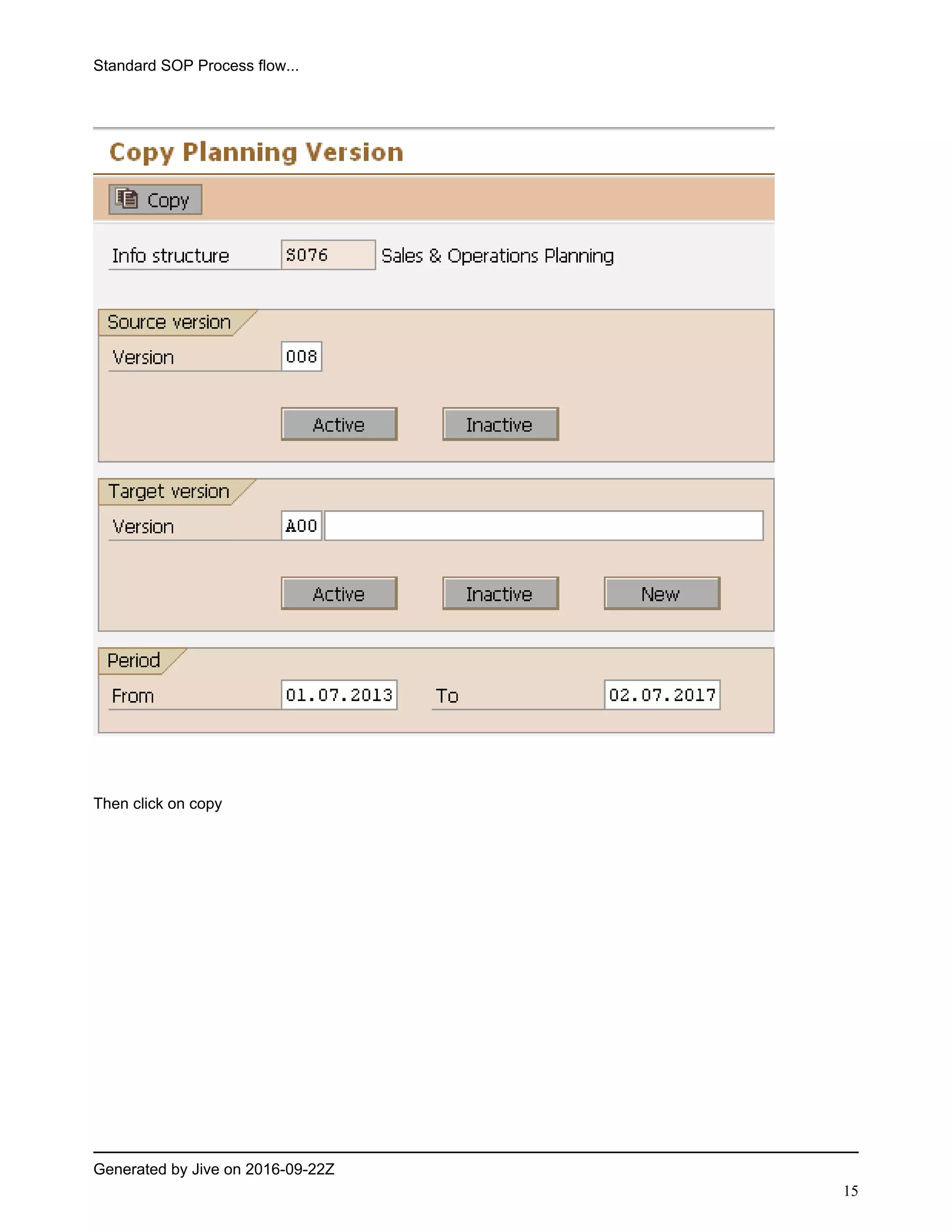 SAP SOP process flow for production process | PDF