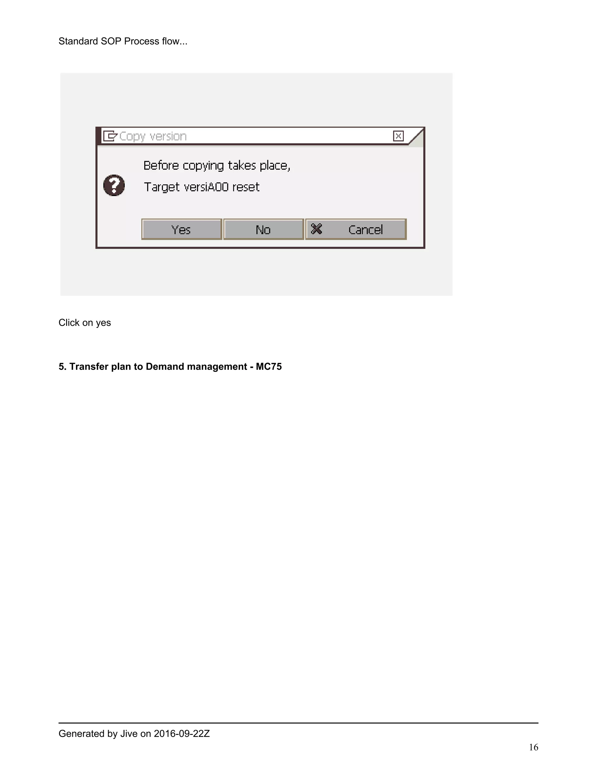SAP SOP process flow for production process | PDF
