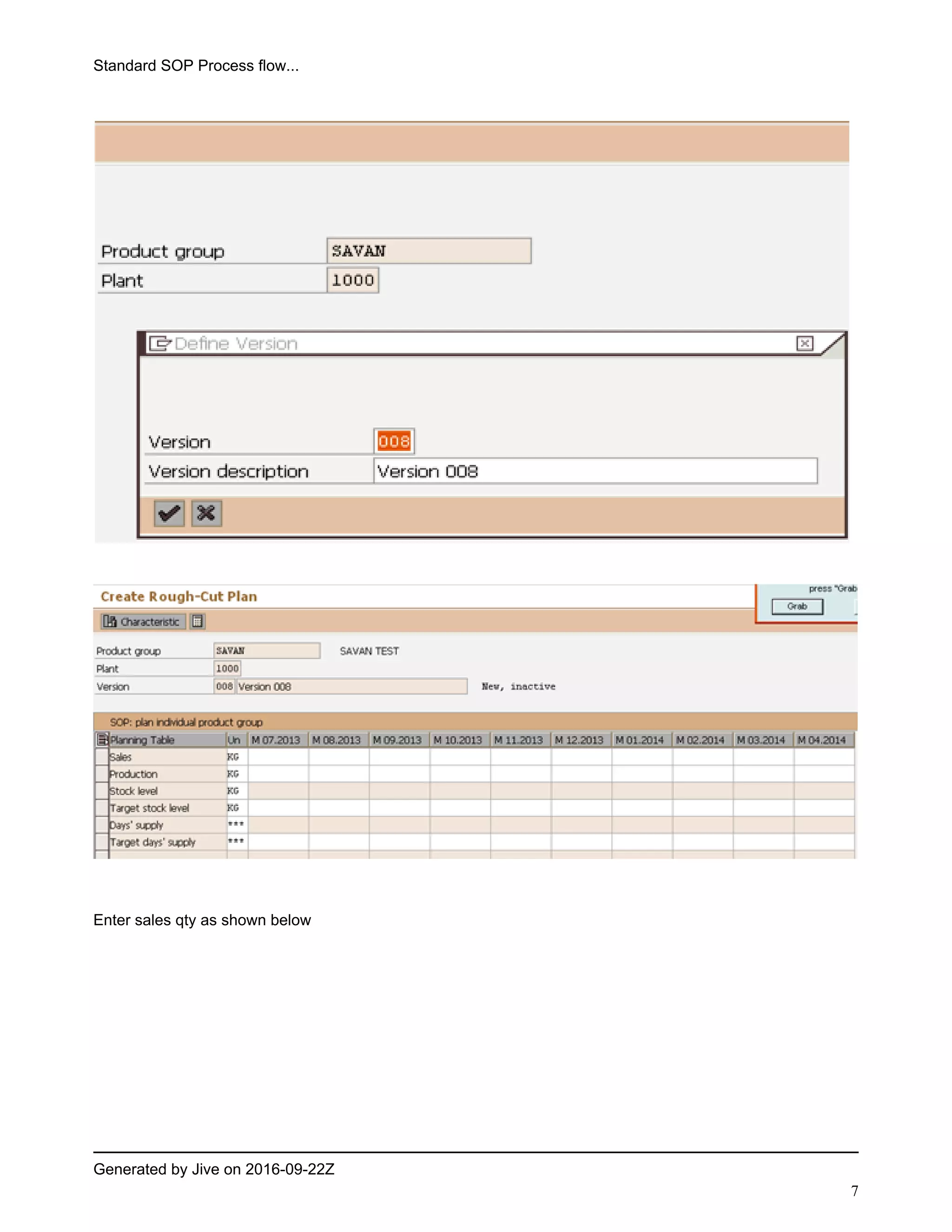 SAP SOP process flow for production process | PDF