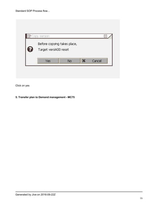SAP SOP process flow for production process | PDF