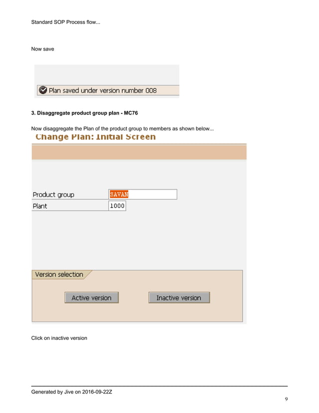 SAP SOP process flow for production process | PDF