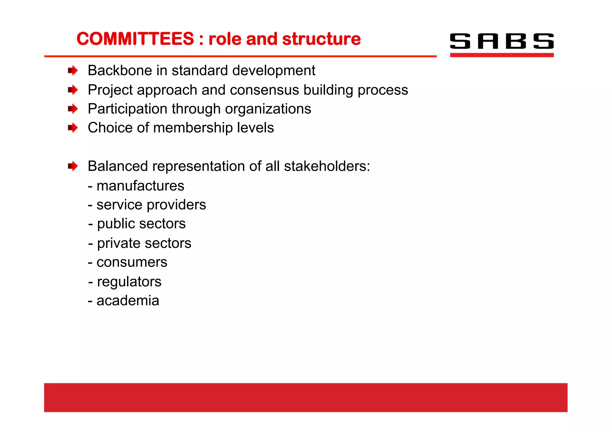 Standards process development & benefits | PDF