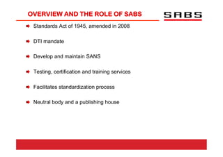 Standards process development & benefits | PDF