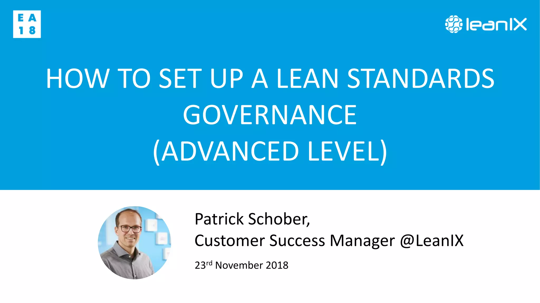 How to set up a Lean Standards Governance | PPT