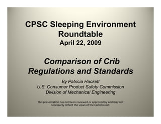 CPSC crib standards review | PPT