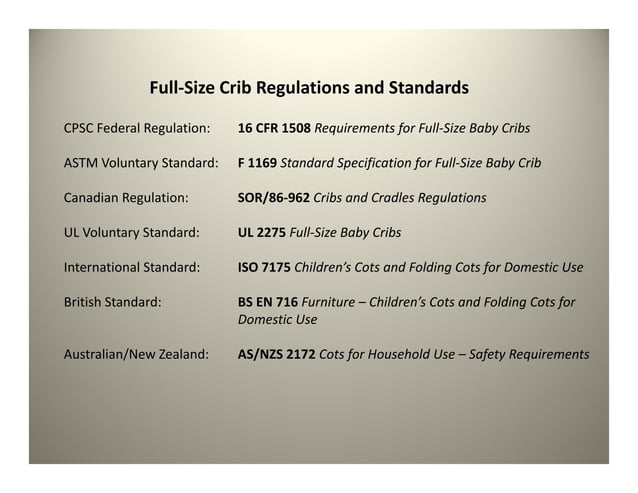 CPSC crib standards review | PPT