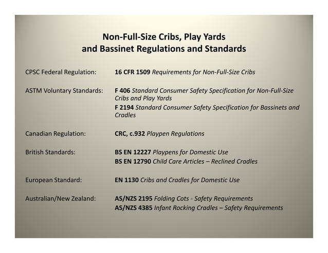 CPSC crib standards review | PPT