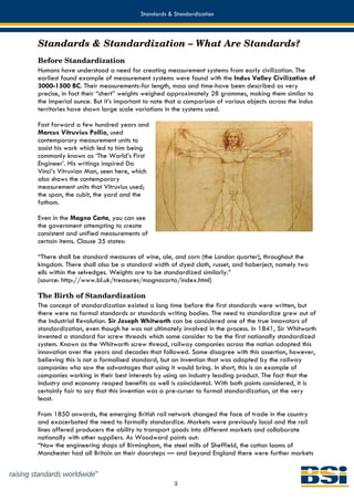 Standards & standardization handout | PDF | Business | Business and Finance