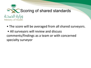 Standards & survey process orientation sspo cbahi | PPTX