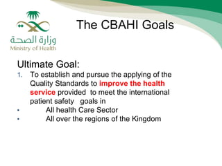 Standards & survey process orientation sspo cbahi | PPTX