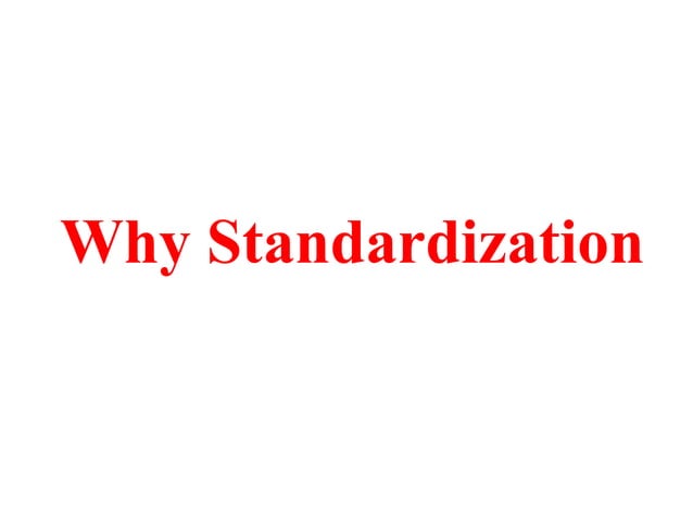 Standard standardization protocol | PDF