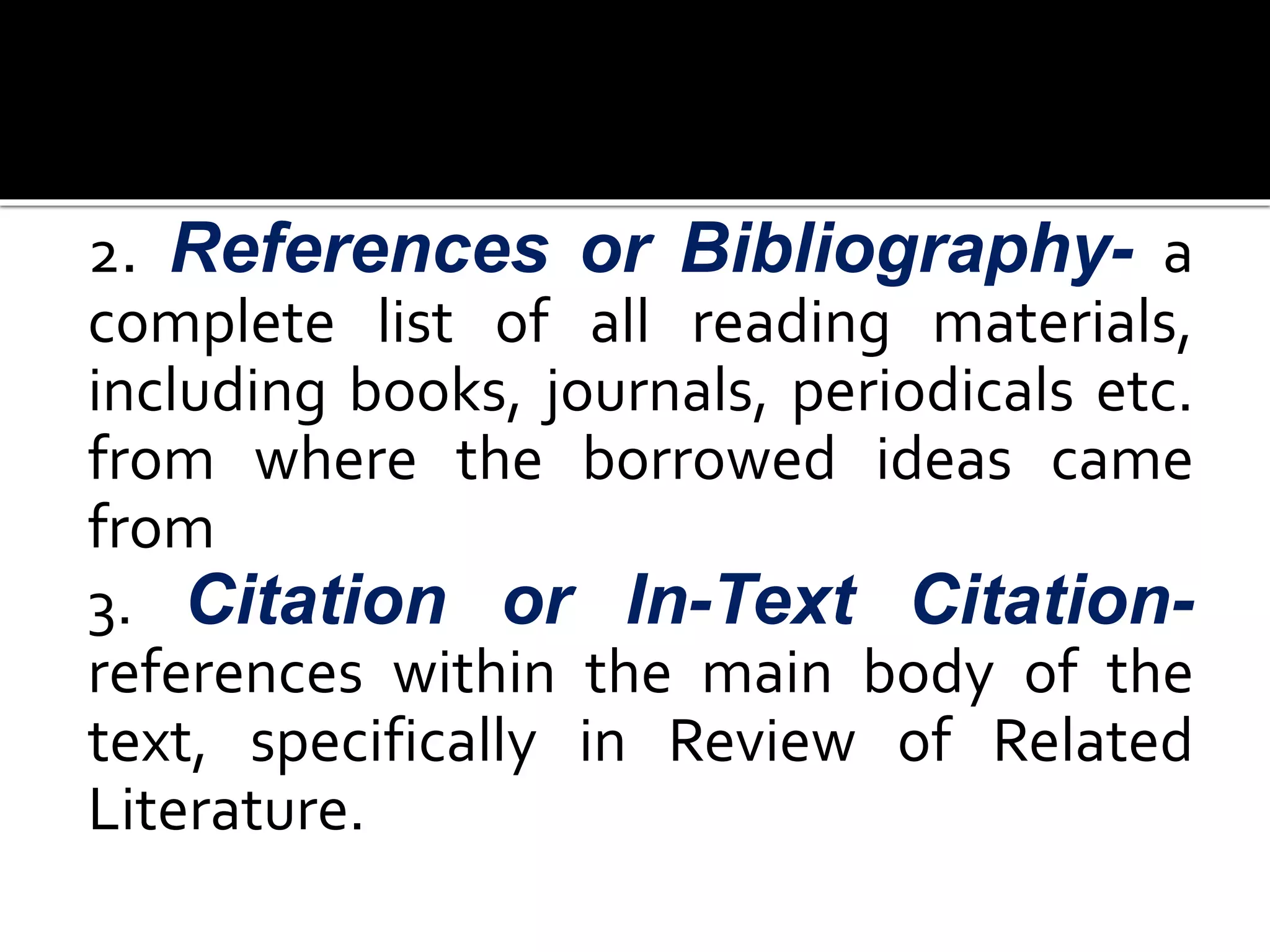 STANDARD STYLES IN RELATED LITERATURE CITATIONS OR REFERENCES.pptx