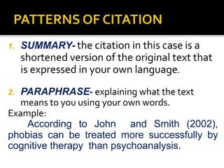 STANDARD STYLES IN RELATED LITERATURE CITATIONS OR REFERENCES.pptx