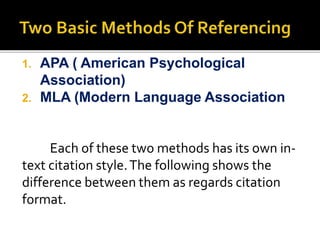 STANDARD STYLES IN RELATED LITERATURE CITATIONS OR REFERENCES.pptx