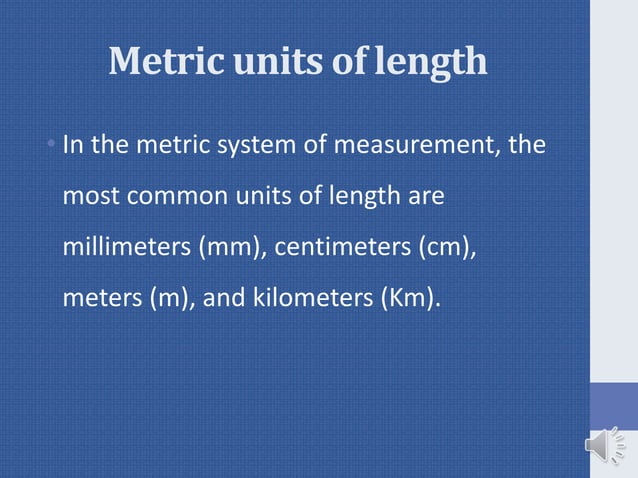 Standard system for weight, length and volume | PPT