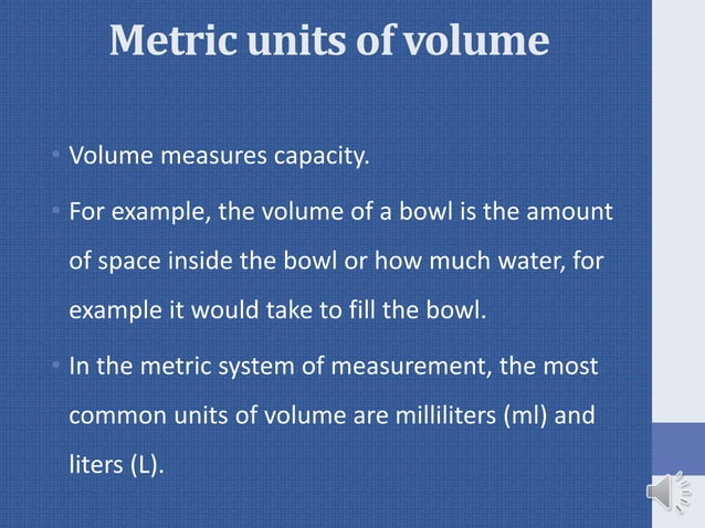 Standard system for weight, length and volume | PPT