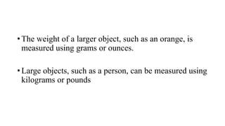 Standard system for weights | PPTX | Physics | Science