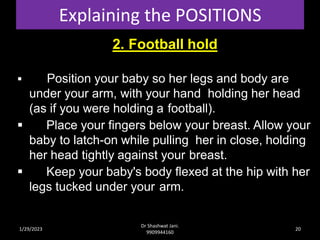 STANDARD TECHNIQUES OF BREAST FEEDING BY DR SHASHWAT JANI.pptx