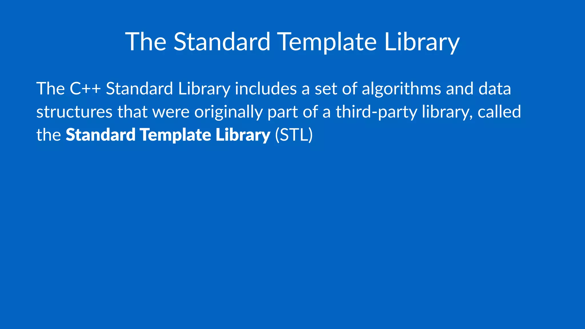 C++ Standard Template Library | PDF