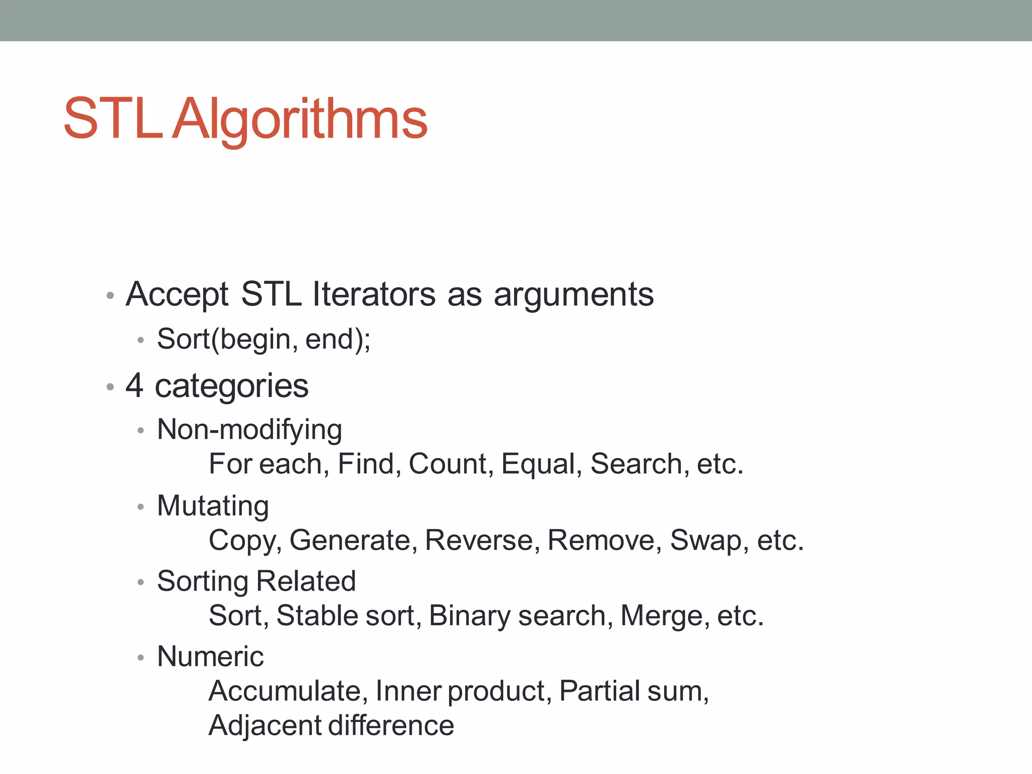 Standard template library | PPT