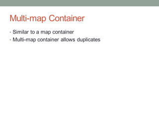 Standard template library | PPT