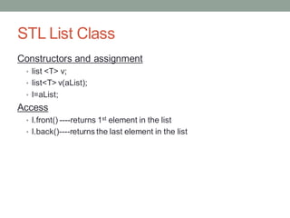 Standard template library | PPT