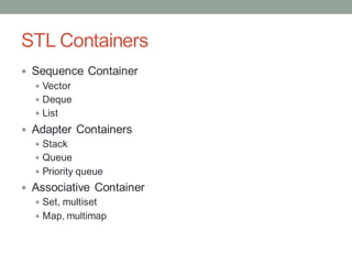 Standard template library | PPT