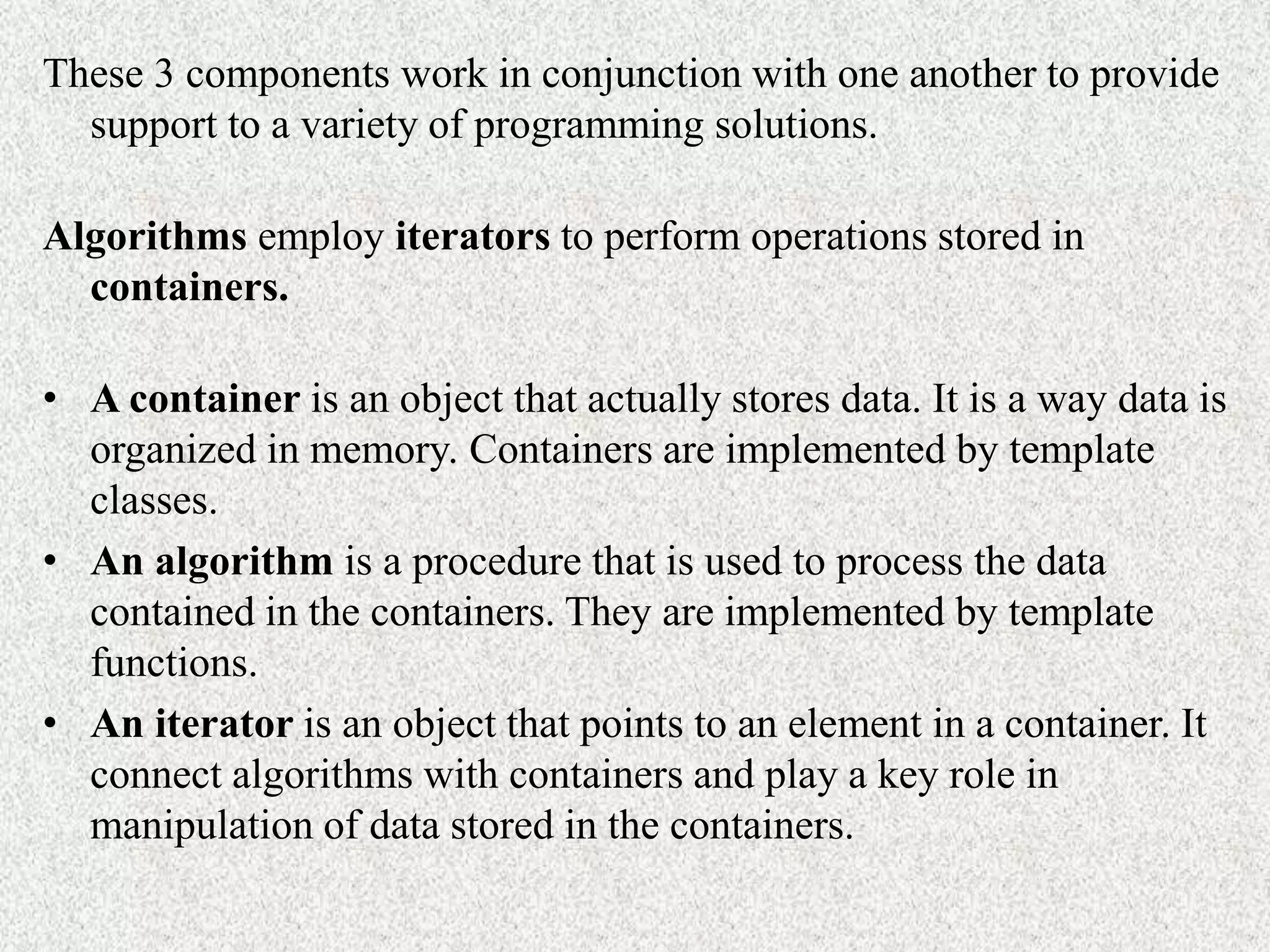 Standard template library | PPT