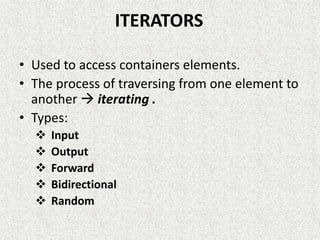 Standard template library | PPT